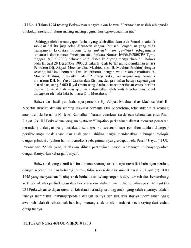 Contoh Legal Opinion (Pendapat Hukum) | DOCX