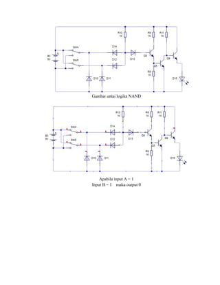 Tugas mata kuliah elektronika digital gerbang logika | PDF