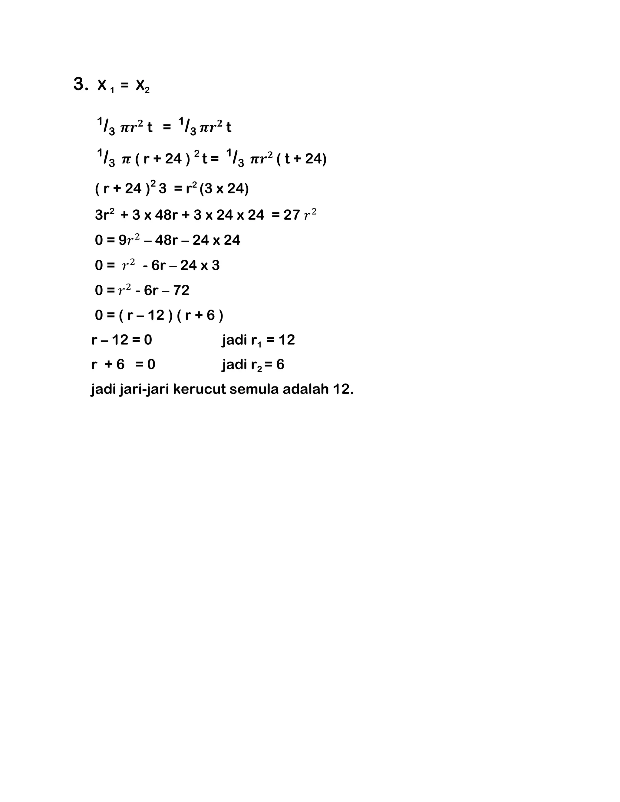 Tugas matek pertaama | PDF