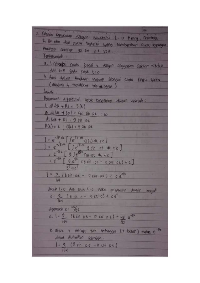 Tugas Matematika 3 Bab 2 | DOCX