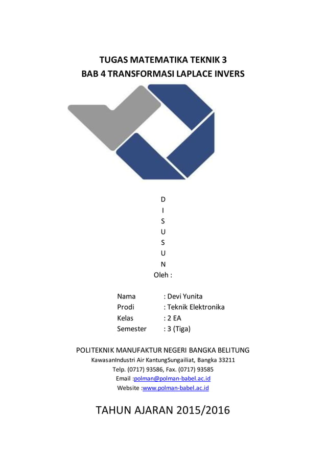 Tugas Matematika 5 Bab 4 | DOCX