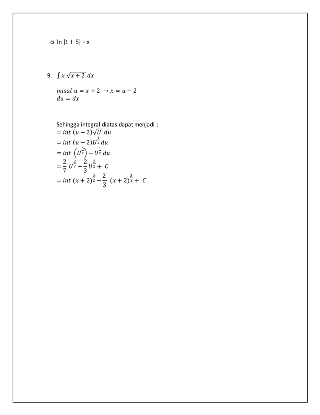Tugas matematika buku kalkulus | PDF