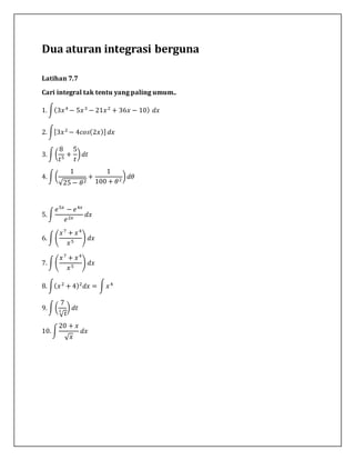 Tugas matematika buku kalkulus | PDF