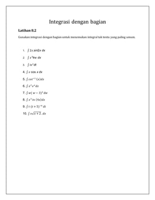 Tugas matematika buku kalkulus | PDF