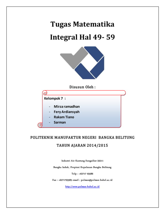 Tugas matematika kelompok 7 | PDF