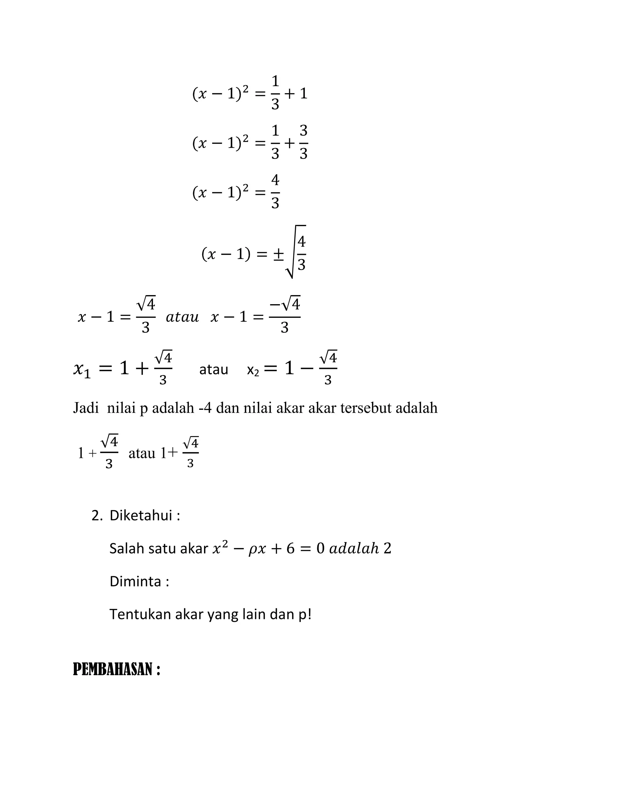 Tugas matematika kelompok b tugas iii | PDF