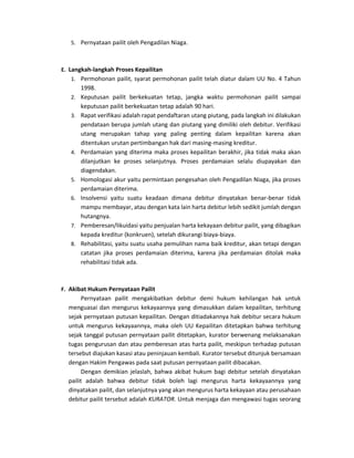 HAK KEKAYAAN INTELEKTUAL DAN KEPAILITAN | PDF