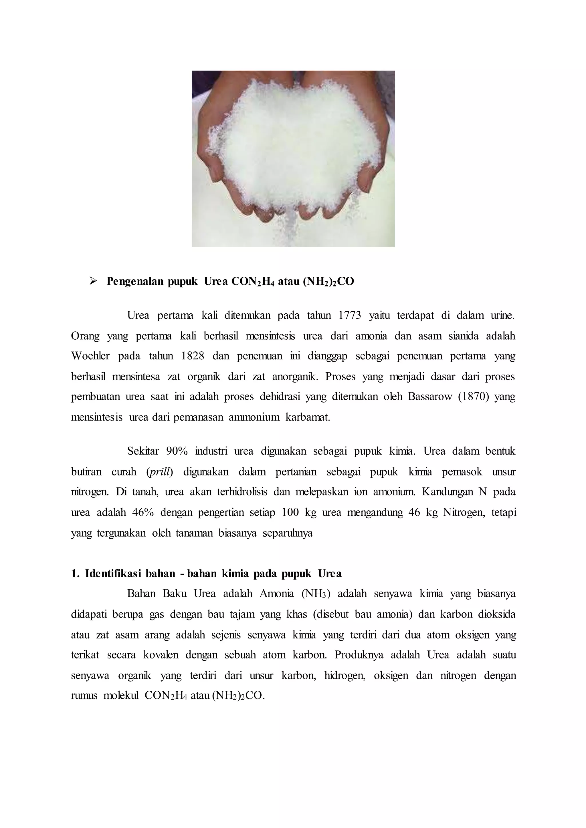 kimia industri urea | DOCX