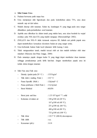 kimia industri urea | DOCX