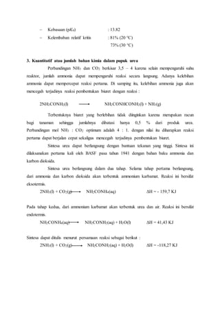 kimia industri urea | DOCX
