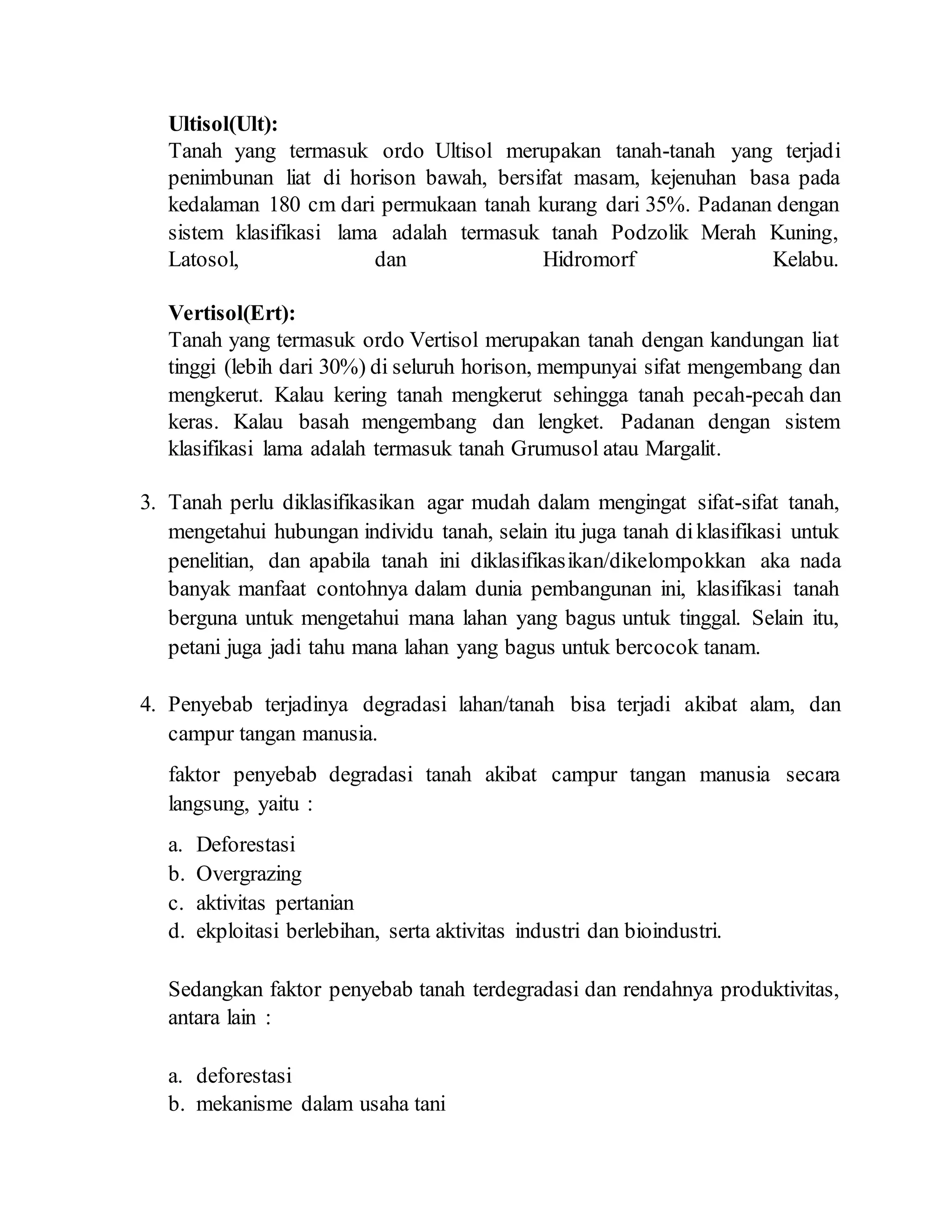 Mekanika Tanah I (Teori Klasifikasi Tanah) | DOCX