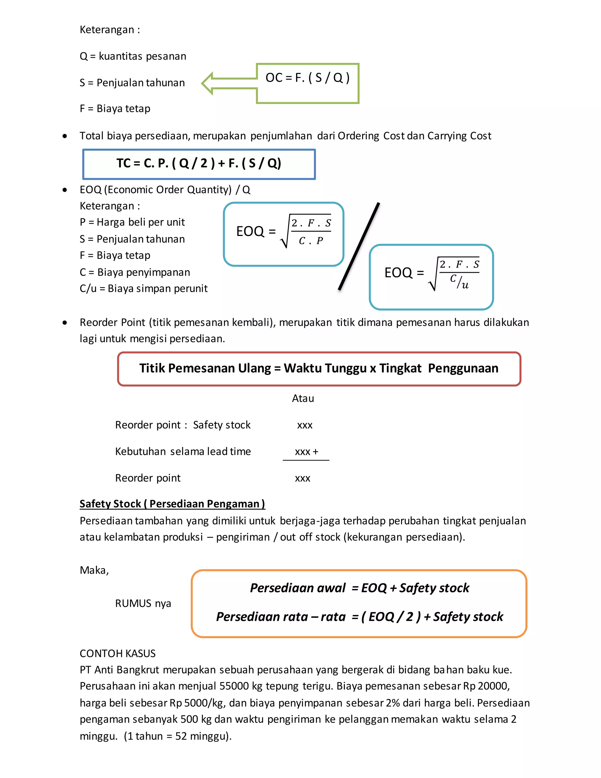 Manajemen Keuangan: Persediaan | DOCX