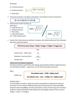 Manajemen Keuangan: Persediaan | DOCX