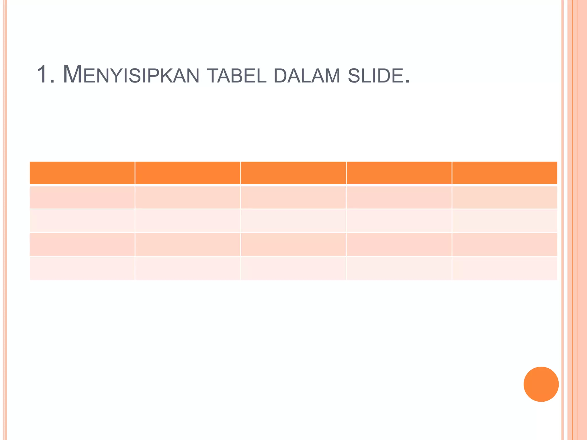 Tugas menyisipkan tabel dalam slide | PPTX