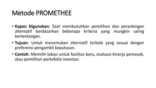 Metode keputusan digunakan pengembalian keputusan | PPT
