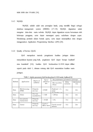 Proposal Tugas Akhir Teknik Elektro Telekomunikasi | DOCX
