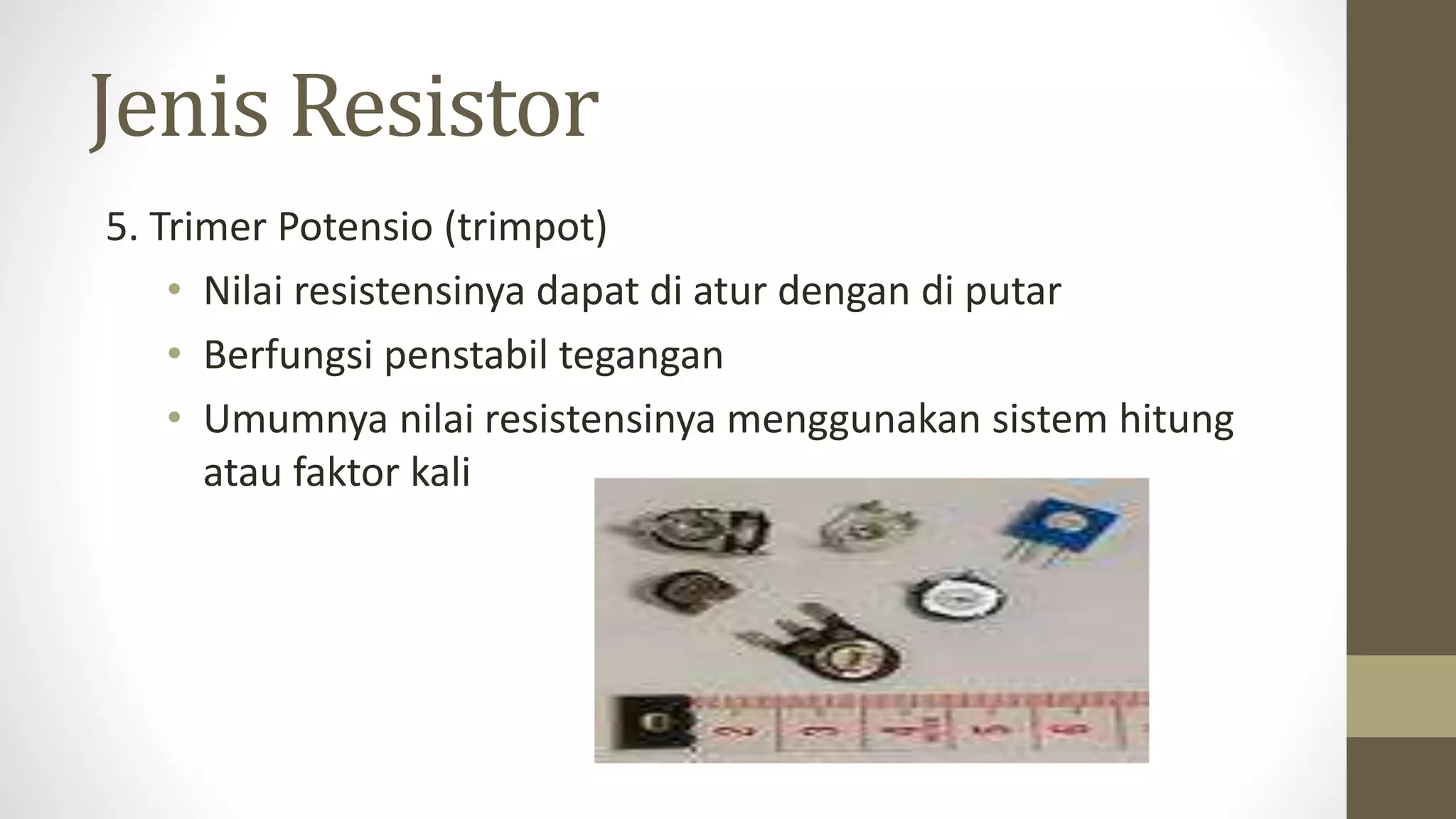 RESISTOR DAN KAPASITOR | PPTX