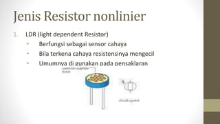 RESISTOR DAN KAPASITOR | PPTX