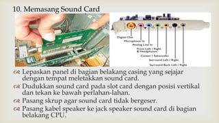 MERAKIT KOMPUTER / CPU(Central Processing Unit) | PPTX