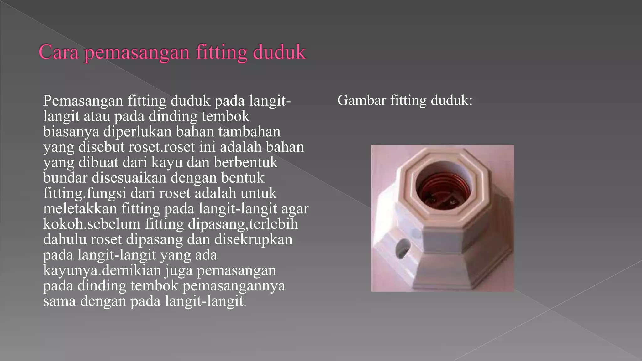 fitting dan jenisnya | PPTX