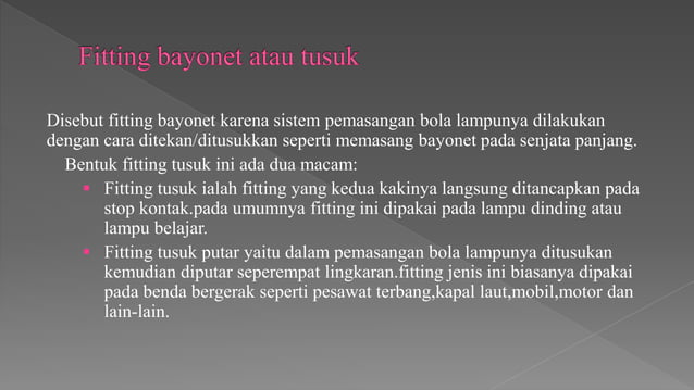 fitting dan jenisnya | PPTX