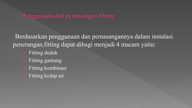 fitting dan jenisnya | PPTX