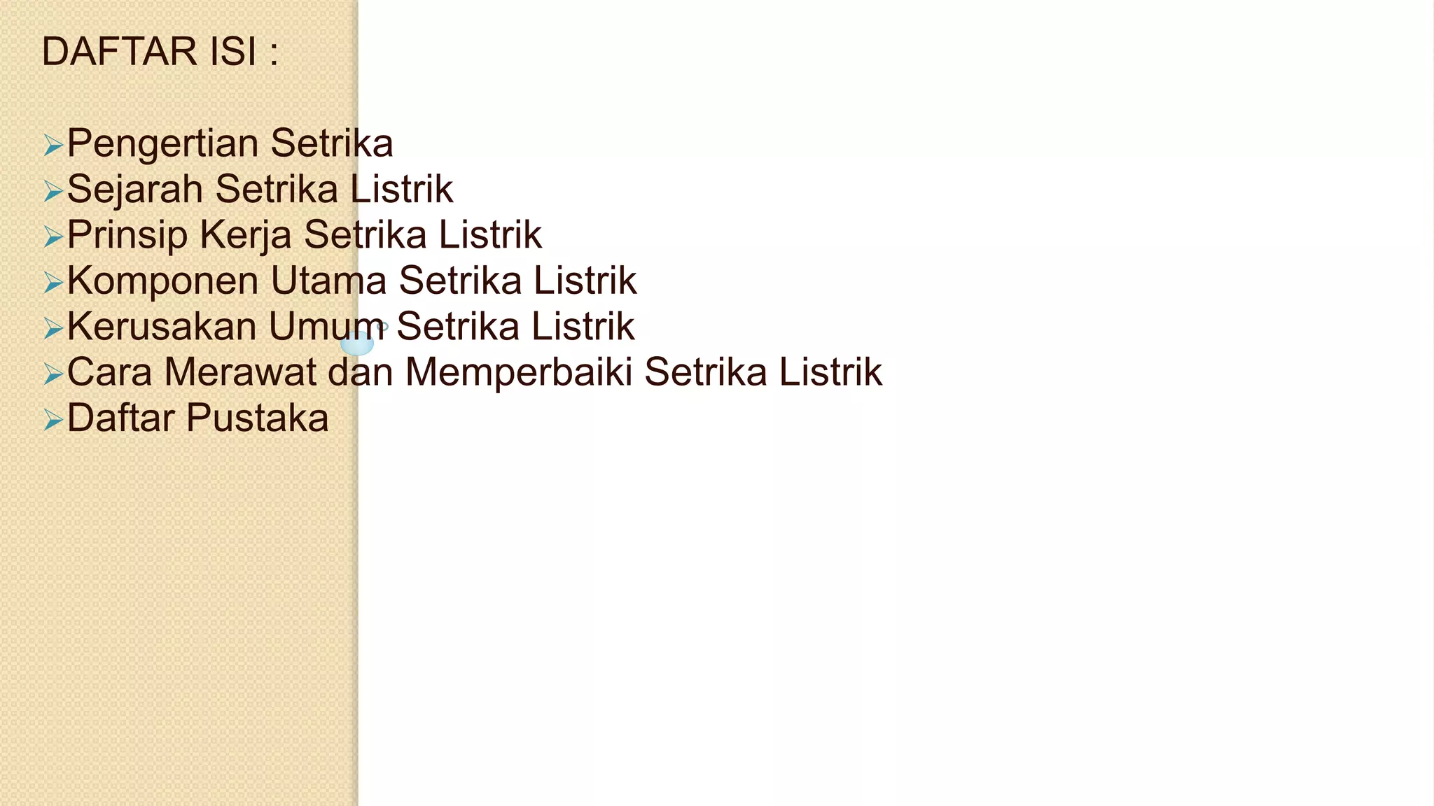 Setrika Listrik | PPTX