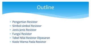 Resistor | PPTX