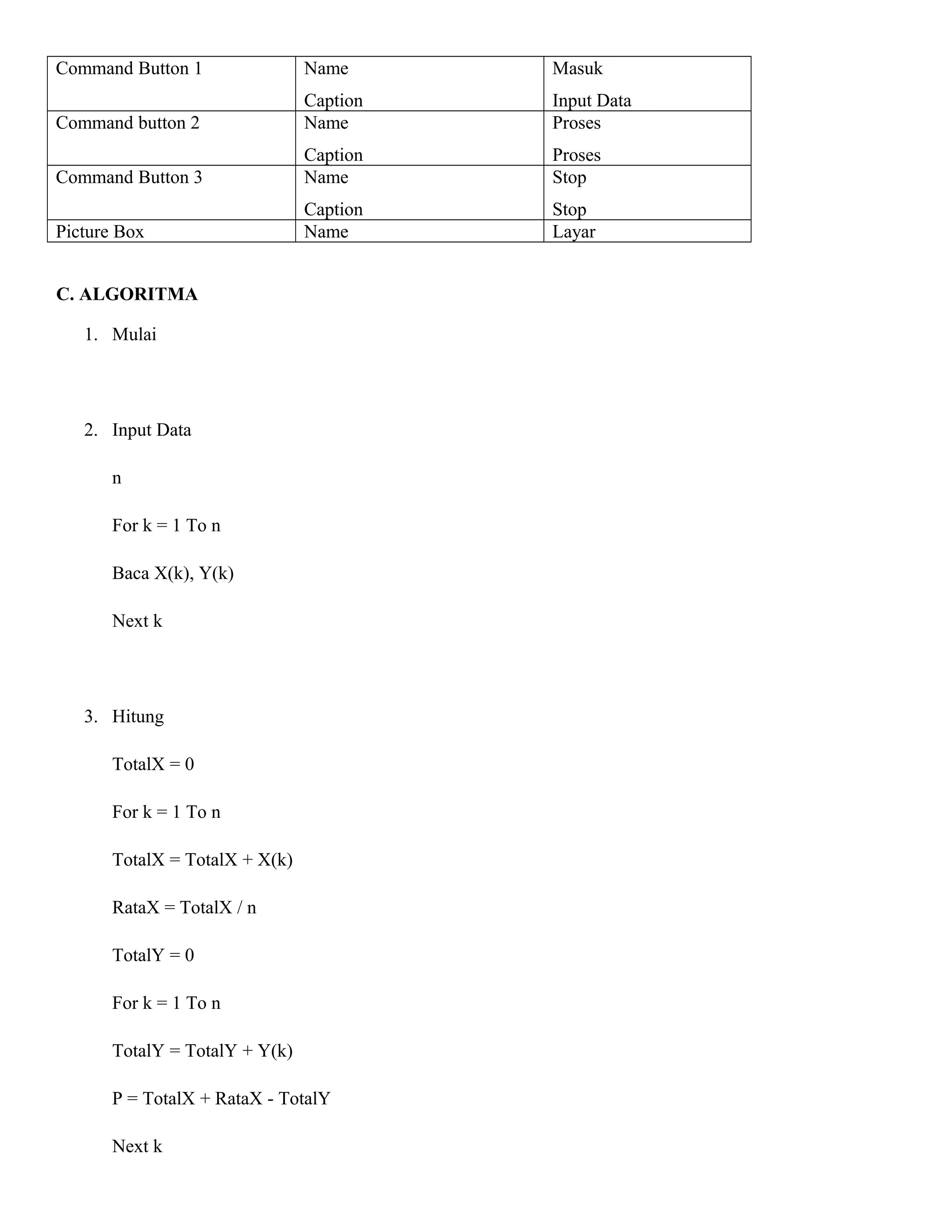 Rumus VB Menghitung Nilai Persamaan | DOC