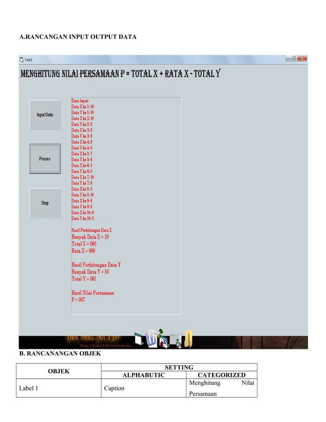Rumus VB Menghitung Nilai Persamaan | DOC