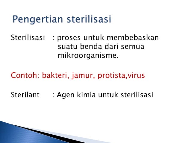 mikrobiologi (sterilisasi) | PPTX