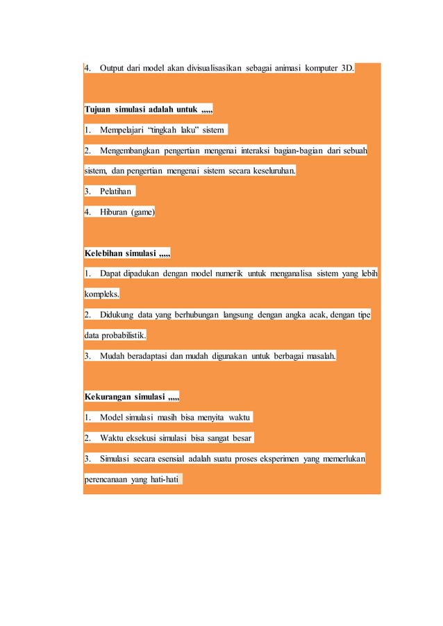 Tugas model dan simulasi | PDF