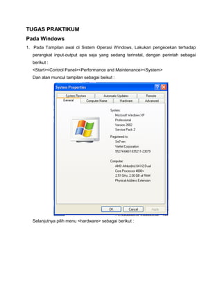 Tugas modul bab iii sistem operasi manajemen input output | DOCX