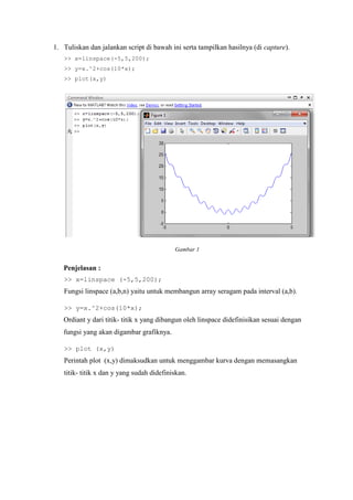 Tugas Modul I - Pengenalan Matlab | PDF