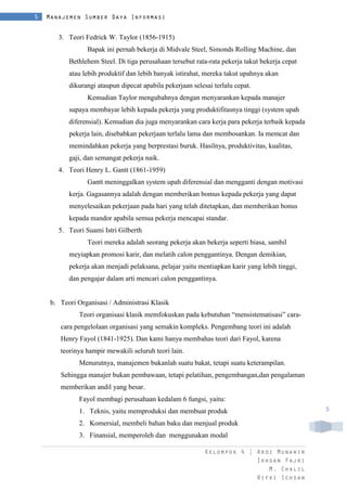 Evolusi Teori Manajemen | Manajemen Sumber Daya Informasi MSDI | PDF