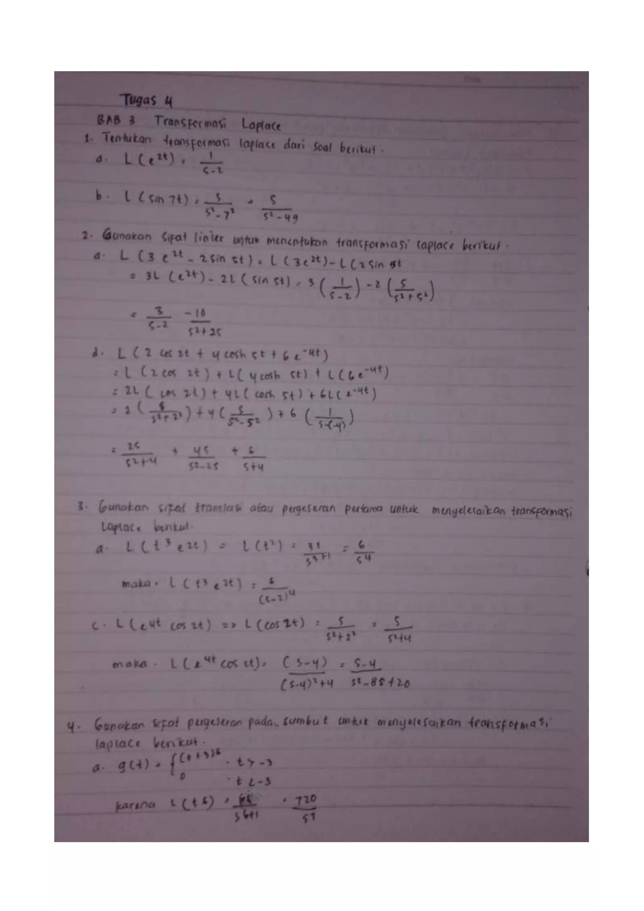 Tugas Matematika 4 Bab 3 | DOCX | Technology & Computing