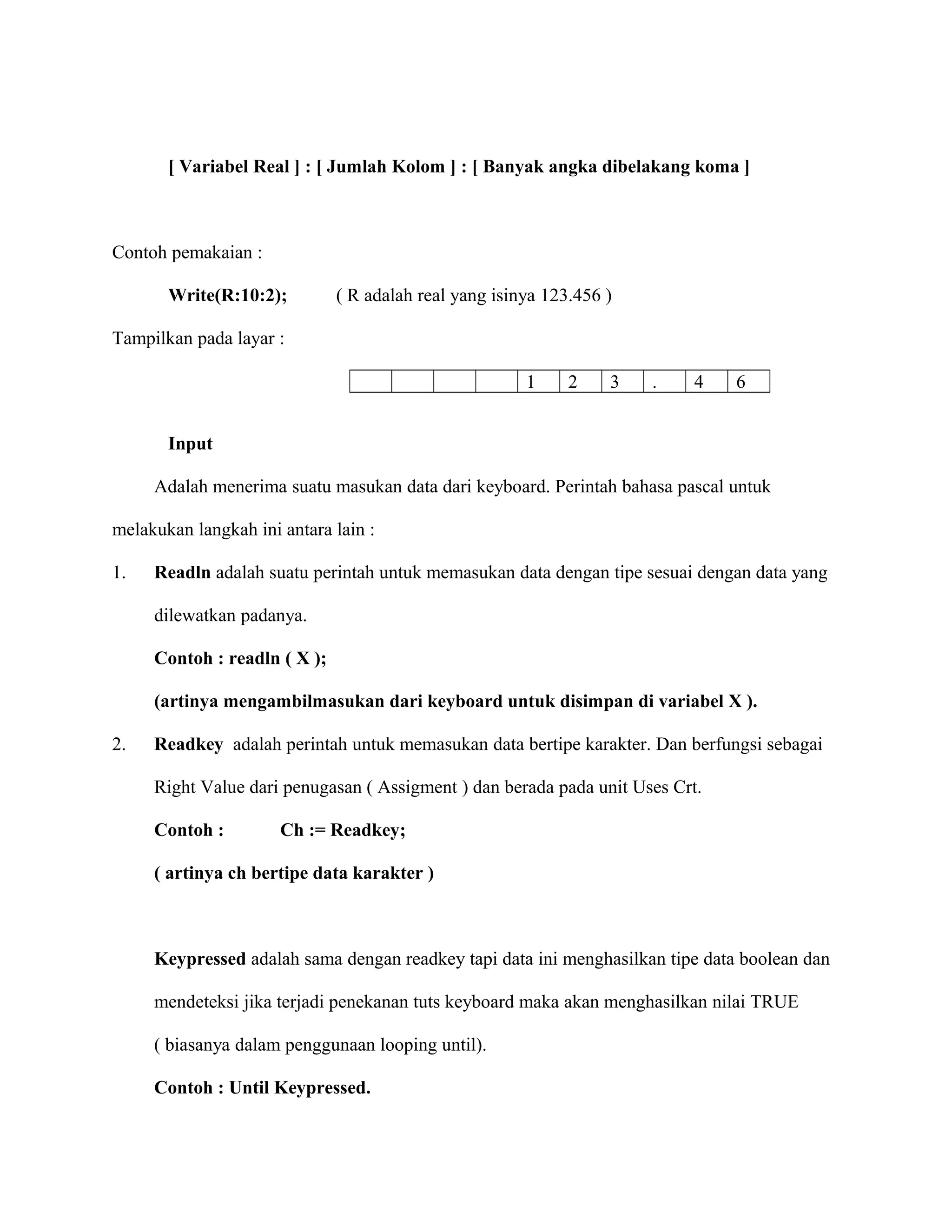 Tugas mu'thi modul pascal | DOC