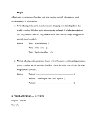 Tugas mu'thi modul pascal | PDF
