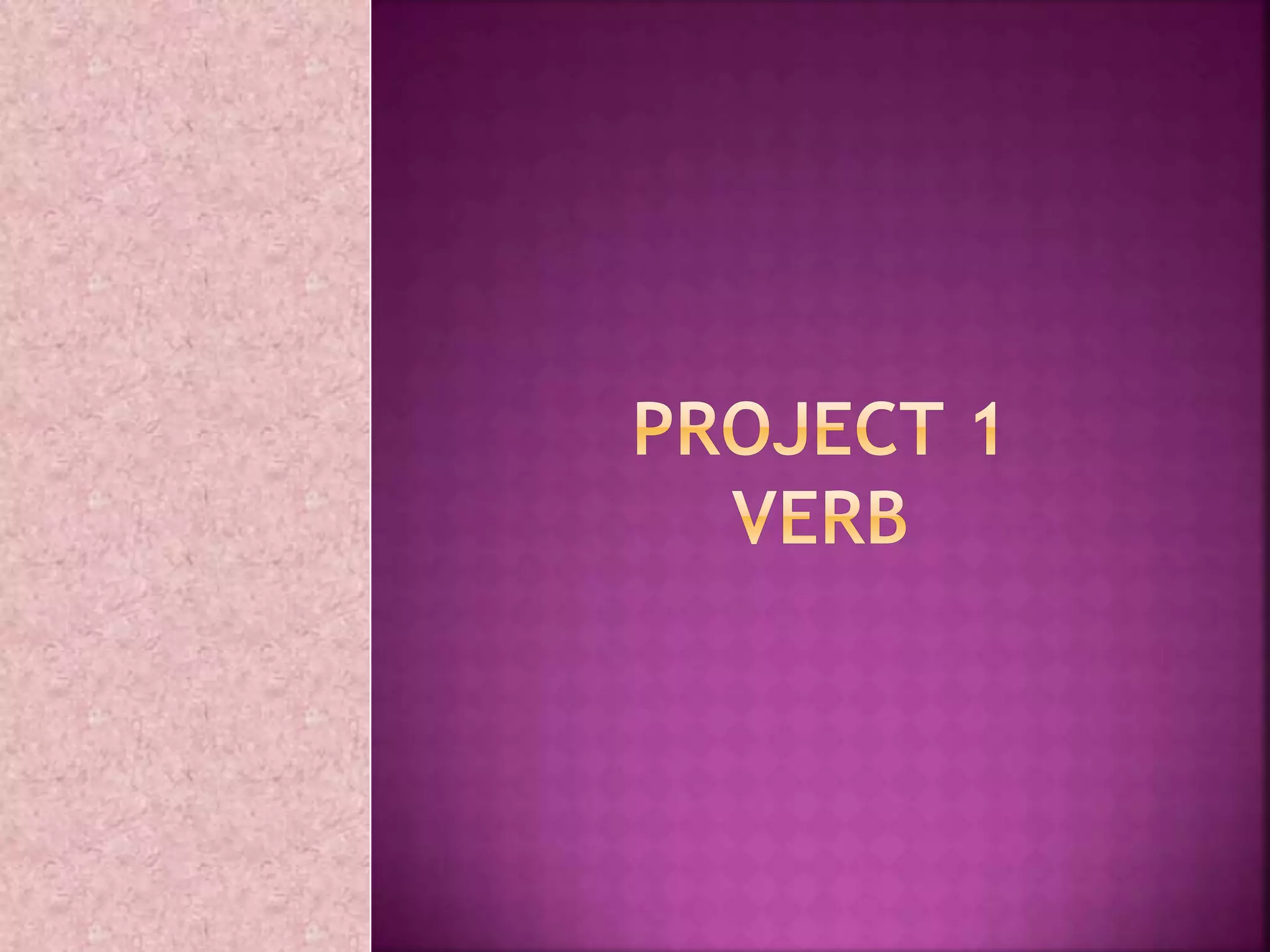 Power Point materi Verb | PPTX
