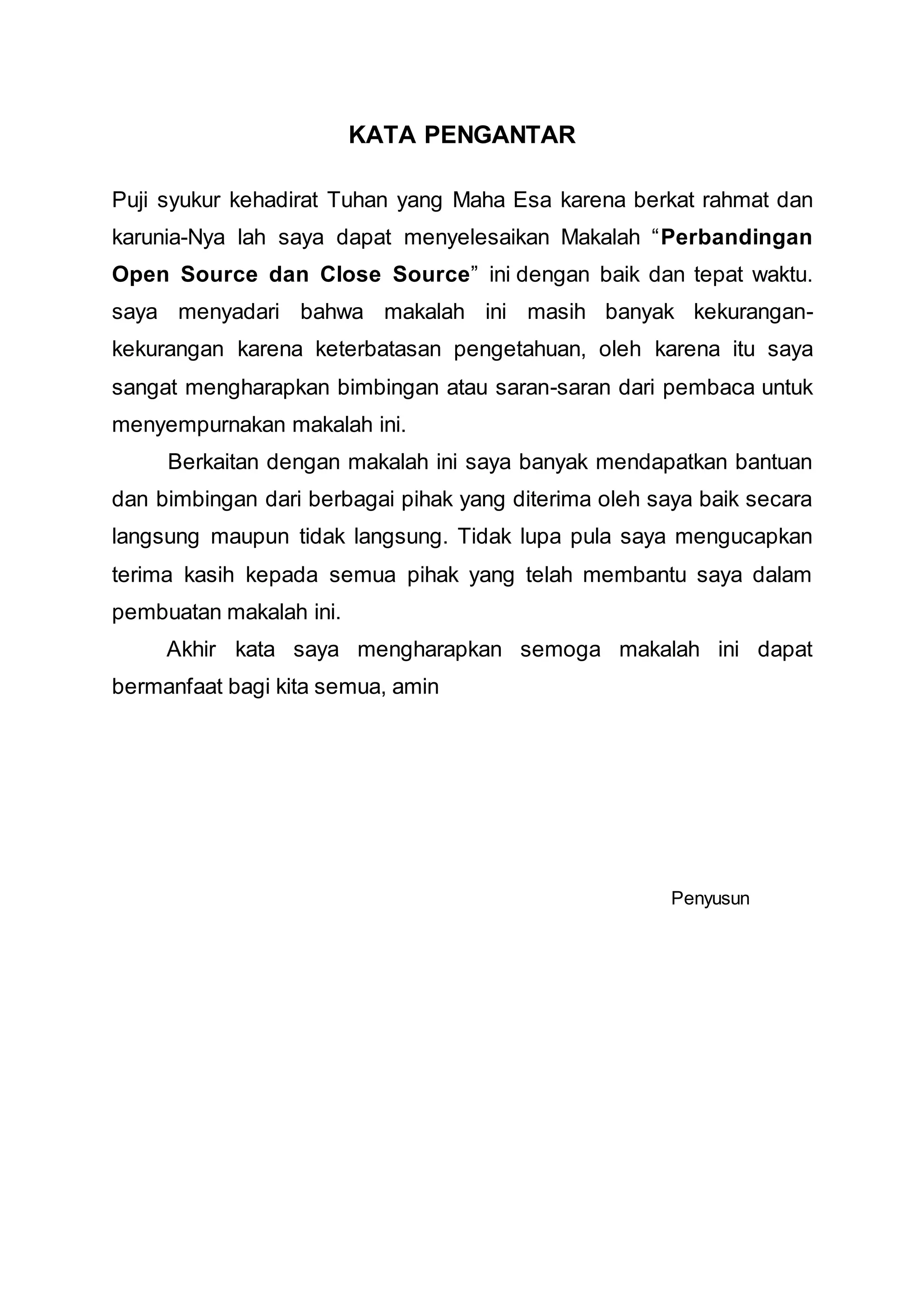 Tugas open source dan close source | PDF