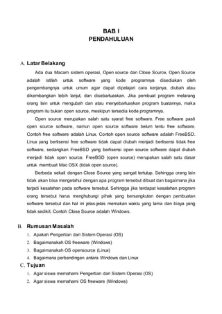 Tugas open source dan close source | PDF