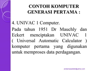 Sejarah Perkembangan Komputer | PPT