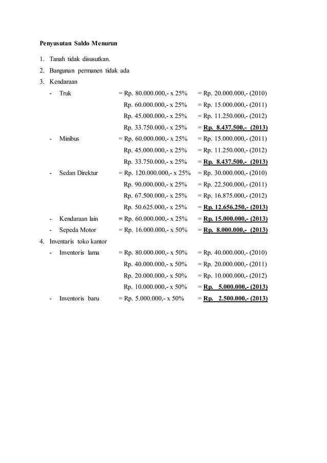 Tugas pajak penyusutan | PDF Tugas pajak penyusutan | PDF
