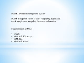 Rekayasa Perangkat Lunak Database | PPTX