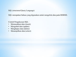 Rekayasa Perangkat Lunak Database | PPTX