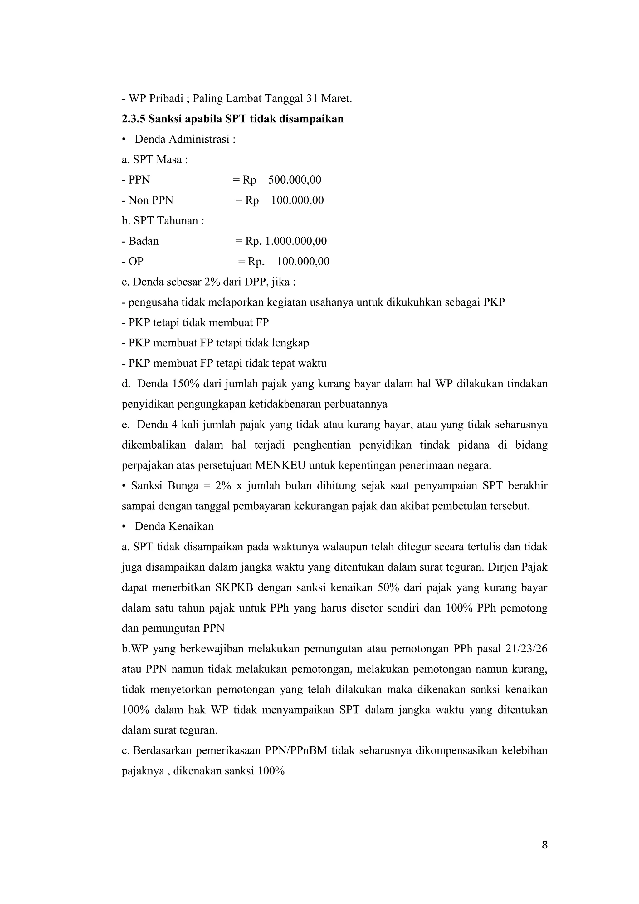 Tugas paper adm perpajakan | PDF