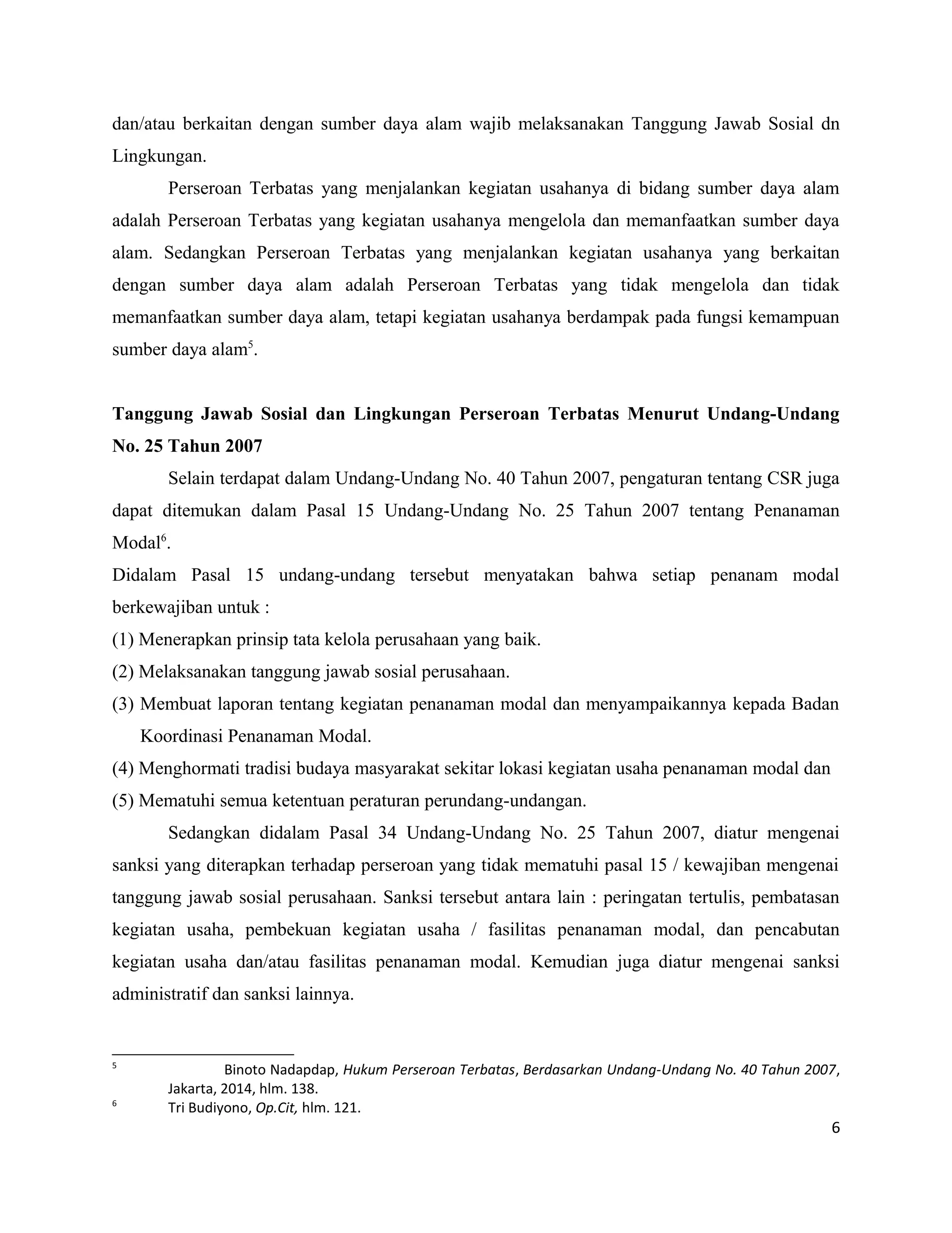 Tanggung Jawab Sosial dan Lingkungan Perusahaan | PDF