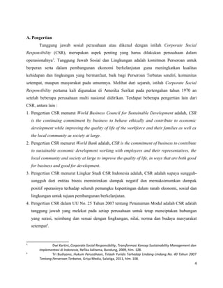 Tanggung Jawab Sosial dan Lingkungan Perusahaan | PDF