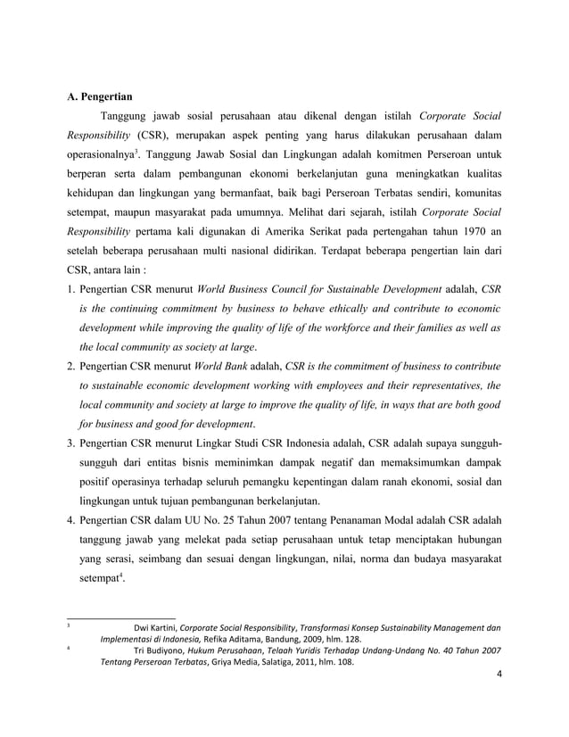 Tanggung Jawab Sosial dan Lingkungan Perusahaan | PDF