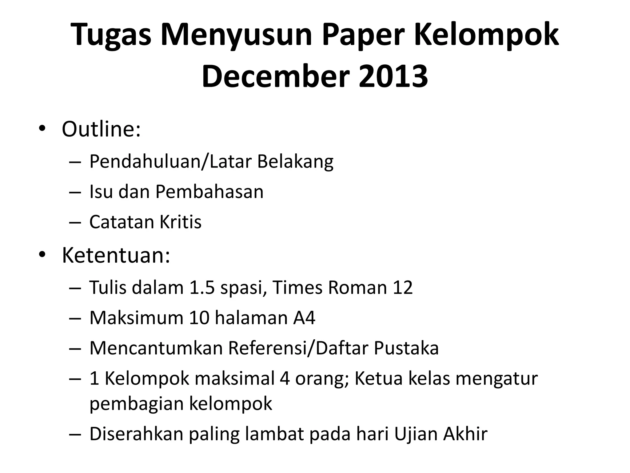 Tugas paper kelompok | PPTX